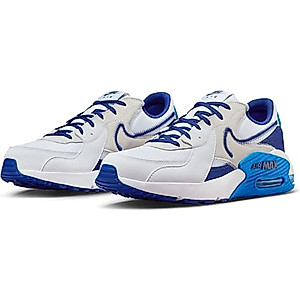 Nike Men's Air Max Sneaker, White Deep Royal Blue Photo Bl, 10