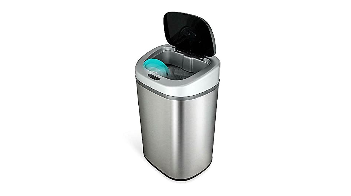 Touchless Kitchen Trash Can with Sensor & Odor Lock - 21.1 Gallon