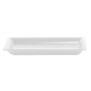 American Metalcraft MEL19 Endurance Melamine Rectangular Platter, 14.25" x 7.5", White