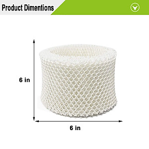 Lemige 4 Pack Humidifier Wicking Filters Compatible with Honeywell HC-888, HC-888N, Filter C, HCM-890, HEV-320 Series, Compatible with Duracraft DCM-200, DH-890