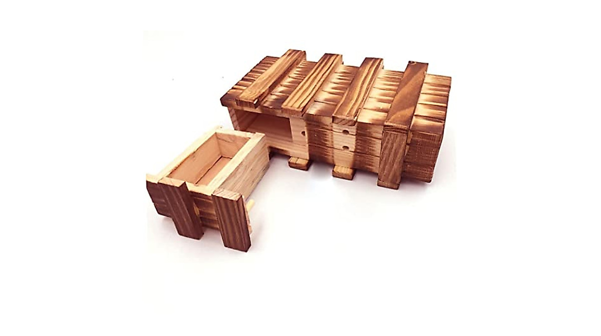 Magic Wooden Puzzle Box for Adults - Secret Storage & Brain Teaser