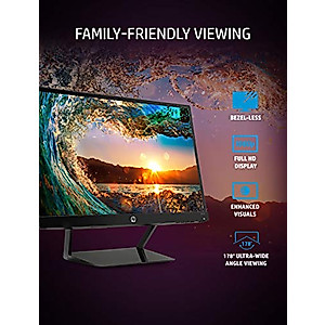 HP Pavilion 22cwa 21.5-Inch Full HD 1080p IPS LED Monitor, Tilt, VGA and HDMI (T4Q59AA) - Black