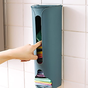 UPKOCH 2 Pcs Plastic Bag Holder Wall Mount Grocery Bag Dispenser Trash Bag Saver Shopping Bags Storage Organizer for Home Kitchen