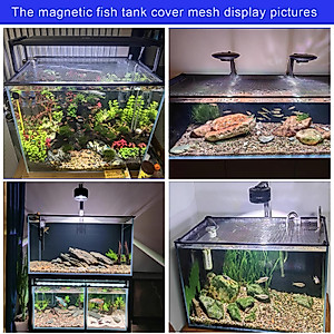 NestBasics Magnetic Aquarium Cover lid Fish Tank lid Anti-Jumping net Cover mesh to Protect Fish Jumping Out of Fish Tank (Big Size DIY Cover lid)
