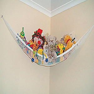 FANFA Toy Hammock Baby Animals Large Stuffed Nursery Bedding Bedroom Towels Organize Dolls 25lbs Kids Tidy Teddy Storage Soft Net Childs Organizer Mesh