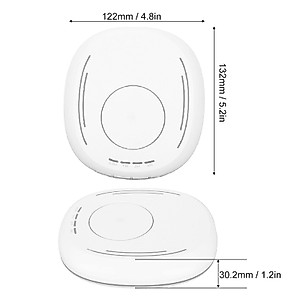 ASHATA Undetectable Mouse Mover, USB Mouse Mover, Automatic Mouse Mover Device with LED Display Adjustable Timing Driver Free Mouse Movement for Windows for OS X for Linux (White)
