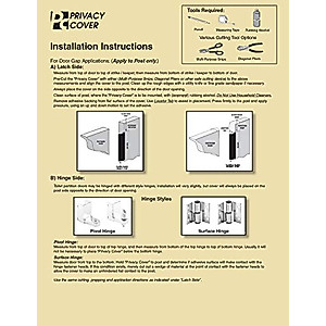 Sentry Supply 650-1010 Restroom Door Privacy Cover, Black, 2-1/8” x 58”, (2-Pack) & Prime-Line PH 17039 Slide Latch (1pk) – Restroom Stall Latch – Diecast Construction – 2-3/4” Hole Centers