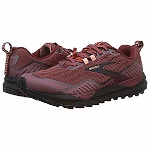 Brooks Women's Cascadia 15 Trail Running Shoe - Nocturne/Zinfandel/Black - 6.5 Medium