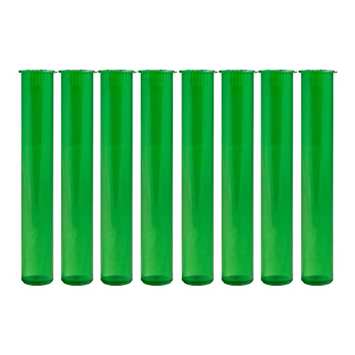 116mm Airtight Storage Tube Container - Green 10 Pack