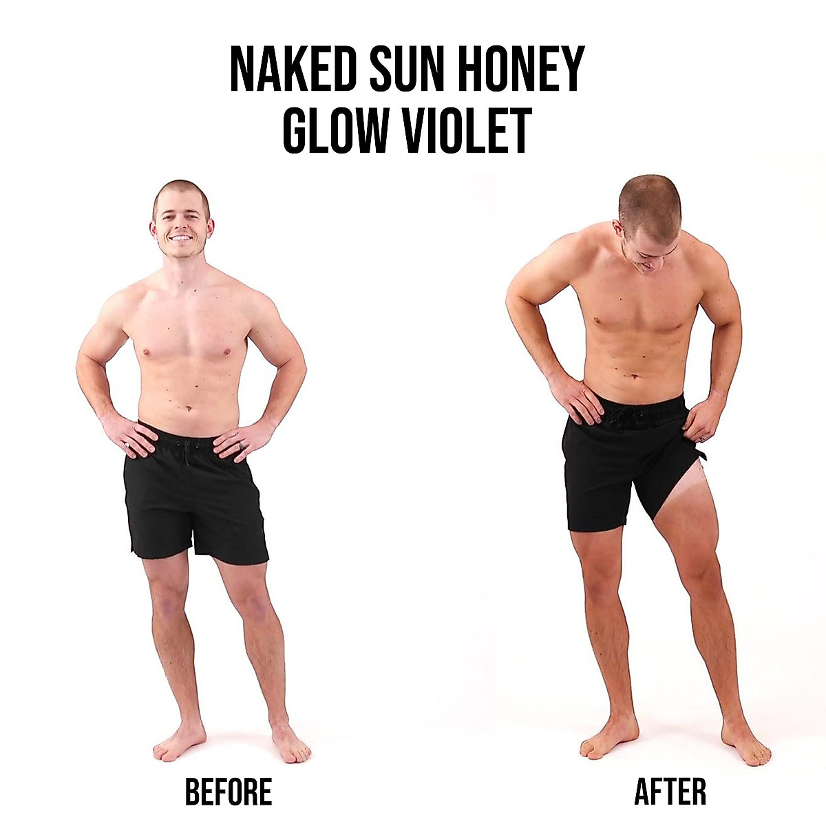 Naked Sun Honey Glow Violet Spray Tan Solution - 32 oz Airbrush Sunless Self Tanning Spray