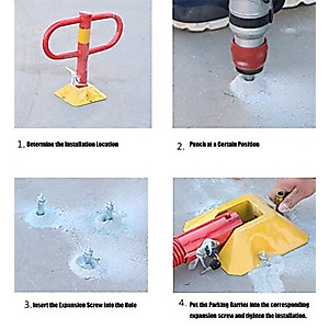 - Parking Barriers Lockable Metal Car Parking Lock Bezel, The Bezel and The Manual Parking Space-Saving, with Two Keys, As with a Reflecting Marker Bollard