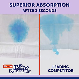 Hartz Home Protection Odor Eliminating Scented Dog Pads, Super Absorbent & Won’t Leak, Lavender Scent, Regular Size, 50 Count