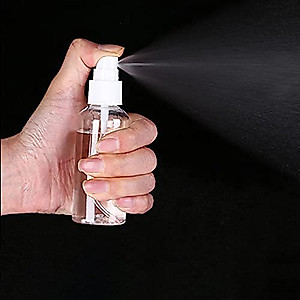 Spray Bottles, 30 Pack 30ml 1oz Clear Empty Fine Mist Plastic Mini Travel Bottle Set, Small Refillable Liquid Containers