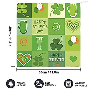 Lurnise Hand Towel Happy St.Patrick's Day Hand Towels Dish Towel Lanyard Design for Bathroom Kitchen Sports