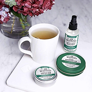 J.R. Watkins Menthol Camphor Cough Suppressant – Vapor Rub Relieves Congestion – Medicated Vapors for Soothing Relief – Topical Chest Rub, 4.13 oz, 6 Pack