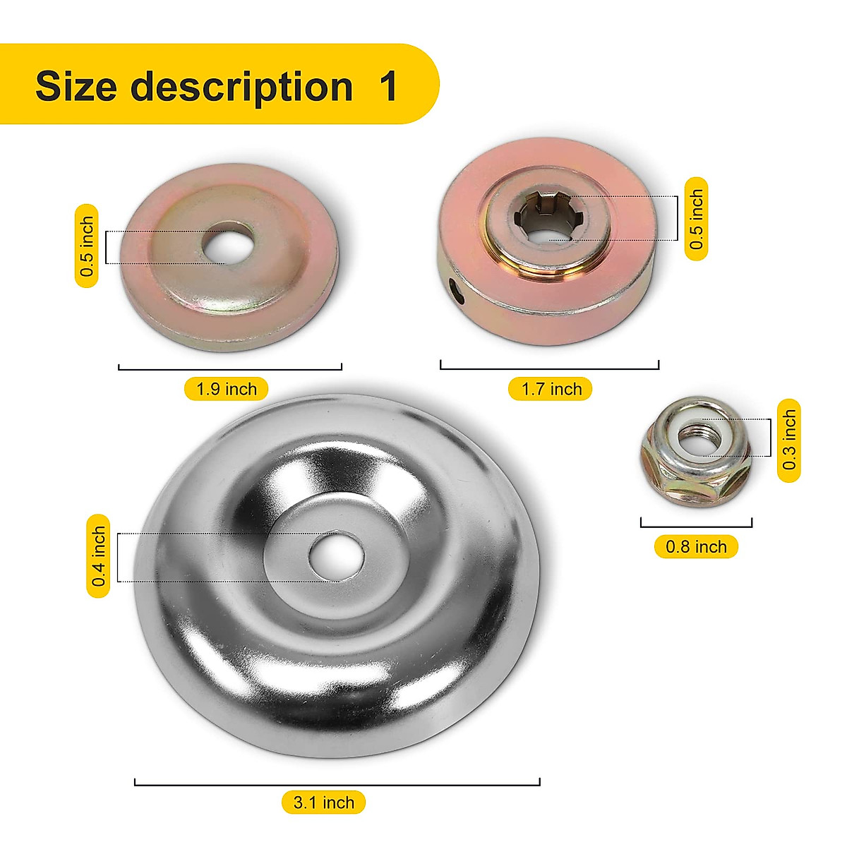 VIABRICO Brush Cutter Blade Adapter kit, Trimmer Attachments for Stihl String Trimmers Brush Cutter