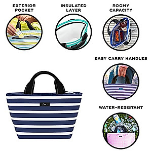 SCOUT Nooner Lunch Box - Lightweight, Insulated Lunch Bag with Outside Zip Pocket, Cooler For Women - Everyday, Beach Cooler