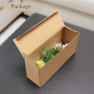 Hisow Artificial Potted Plants, 9.8" Succulent Plants Artificial in Ceramic Wine Bottle, Small Artificial Plants for Home, Garden, Outdoor, Tabletop, Centerpieces Indoor Plants Décor (Bushes)