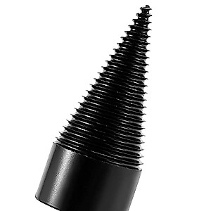 FUNSUEI 2 Pack 42 mm Firewood Log Splitter Drill Bit, Hex Shank Wood Splitter Drill bit, Portable Heavy Duty Drill Screw Cone Driver for Cutting Hickory, Oak, Sycamore, Walnut