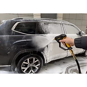 GDHXW X-887 High Pressure Washer Gun Snow Foam Lance Cannon Foam Blaster 2 Adapter 7 Pressure Washer Nozzles,for Car Washing