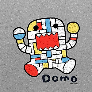 Pop Threads Domo Domondrian Art Funny Cute Infant Baby Boy Girl Bodysuit Gray 18M