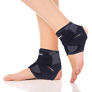Dr.Welland Ankle Brace(Pair), Ankle Support for Sprains, Plantar Fasciitis,Tendonitis, Active Ankle Stability, Prevent Re-Injury, Compression Ankle Stabilizer Adjustable Wrap, Athletic Protection