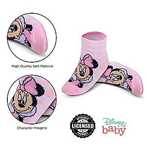 Disney baby girls Minnie Mouse Girl 10-pack Infant Sock, Multicolor - 0-24 Months Socks, Light Pink, 0-6 Months US