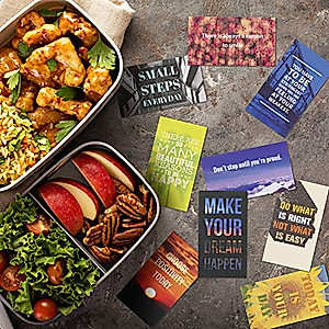 120 Pieces Assorted Motivational Quote Cards Gratitude Encouragement Card Set, 30 Styles Business Cards 2 x 3.5 Inch Mini Inspirational Kindness Note Cards for Encouraging Business Kindness Supplies