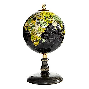 Deco 79 Metal Small Globe, Set of 4 4"W, 7"H, Multi Colored