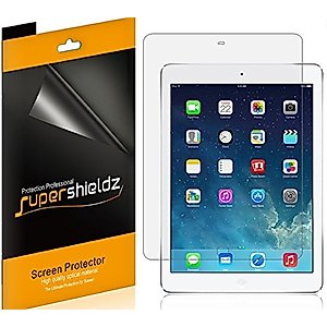 (3 Pack) Supershieldz Designed for Apple iPad Air 2 and iPad Air 1 (9.7 inch) Screen Protector, Anti Glare and Anti Fingerprint (Matte) Shield