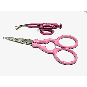 MS TOOLZ 2-PCS Pink and Purple Sidehopper Assorted Jump Stitch Scissor