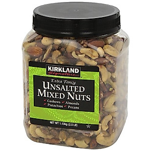 Kirkland Signature Extra Fancy Unsalted Mixed Nuts 2.5 (LB)