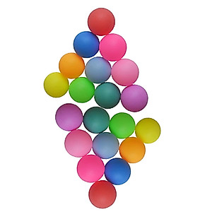 JANEMO 20 Pcs Colored Pings Pong Balls,2G High Elasticity Assorted Color Table Tennis Balls,Used for Entertainment Venues,Pet Toys,Handicrafts,Fun Games