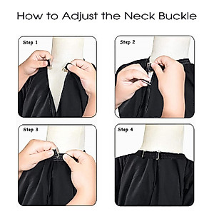 So Cool Professional Barber Cape with Adjustable Metal Clip Hair Cutting Cape Salon Cape Hairdressing Cape Neck Duster Brush Hair Comb Hair Clips Set