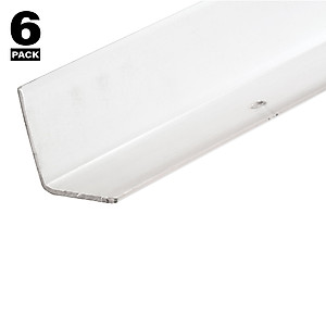 Prime-Line MP10068 2-1/2 x 48 In. Clear Corner Shield with Screws (6 Pack)