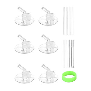 Greant 6 PCS Replacement Straws compatible with Thermos 12oz (Model F401 & F410), Replacement Part compatible with Thermos 12oz Bottles