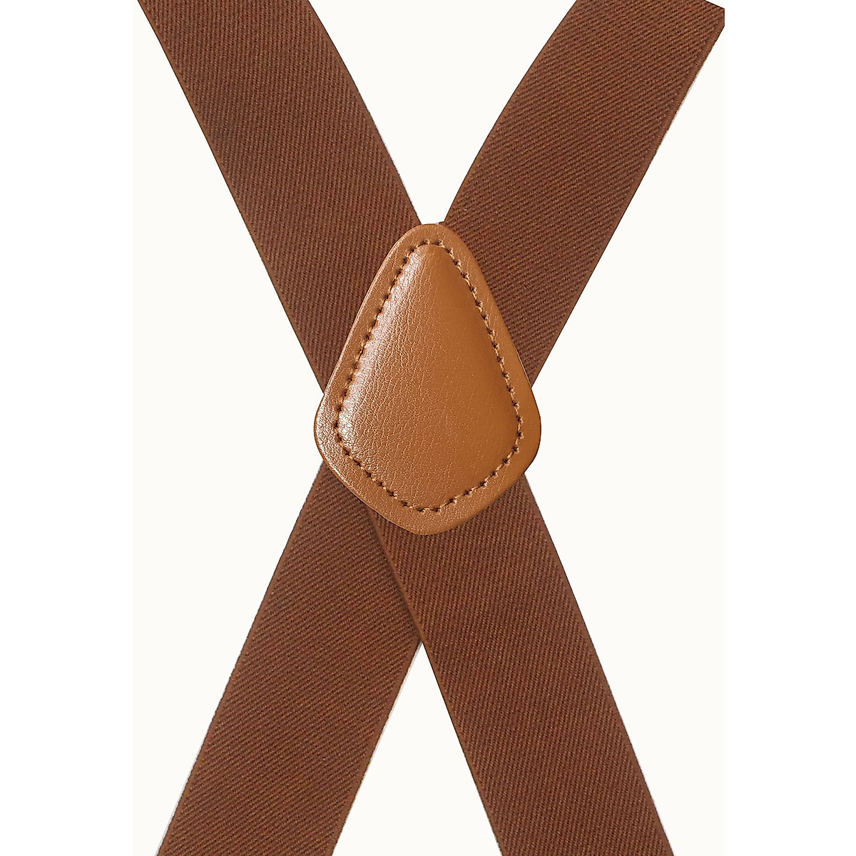 Cedrainy Adjustable Elastic Suspenders for Men's and Women's with X Back Suspenders for Casual & Formal(Coffe)