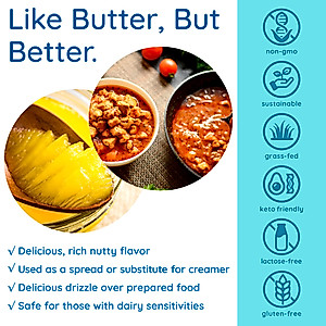 Simply as-is | Grass-Fed, Pasture-Raised | Ghee Clarified Butter | Lactose Free | 28 fl oz