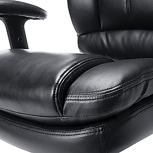 OFM ESS-6050 Ergonomic High-Back Bonded Leather Executive Chair, Black
