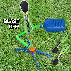 Zing Zoom Rocketz Refills 6 Pack, Soft and Safe Rocket Replacement, Launch up to 150 Feet Zoom Rocketz Launcher, No Batteries Required, for Kids Ages 8 and Up