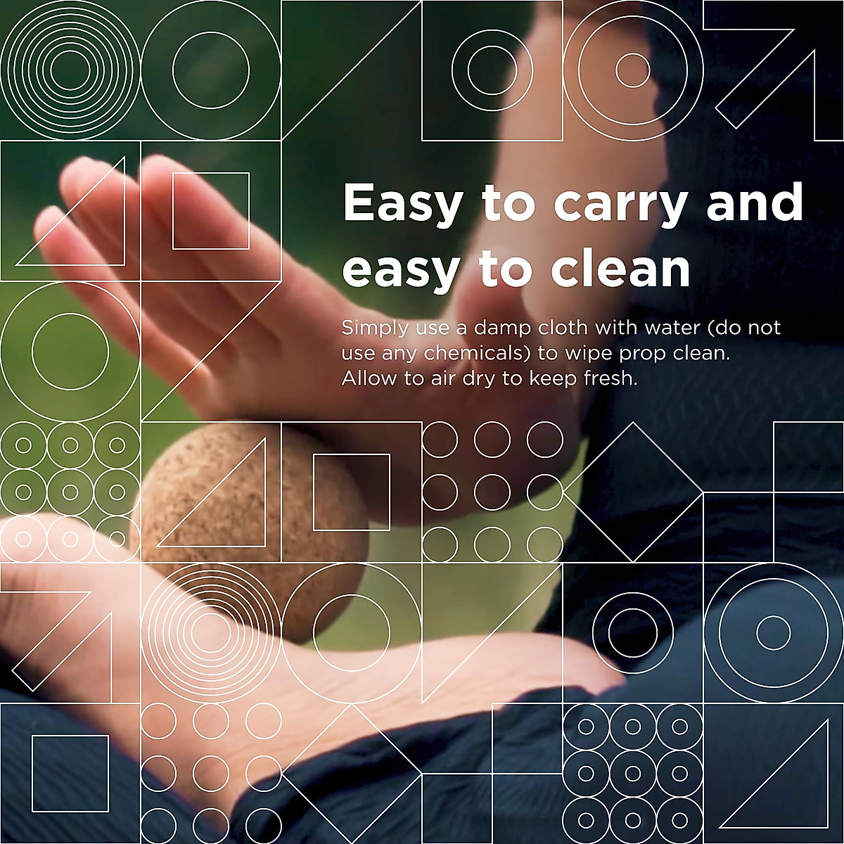 Go4Cork Cork Yoga Massage Ball - 2.4" Therapy Roller | Release Stress, Tension & Circulation | Non-Toxic, Alternative to Foam Yoga Massager | Sustainable & Eco Yogi Gift