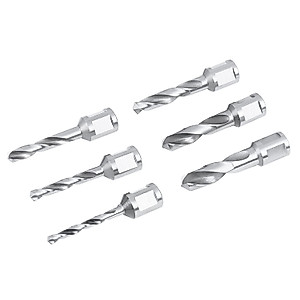 Accusize Industrial Tools 6pcs/Set H.S.S. Fully Ground Drill Sets with 3/4" Weldon Shank, 2inch Cutting Depth, 0519-5002