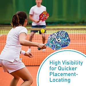 Pickleball Balls Indoor and Outdoor, 40 Holes Yellow Pickleball Balls for Outdoor Sport & 26 Holes Green Pickle Ball for Indoor, Highly Durable and Consistent Bounce