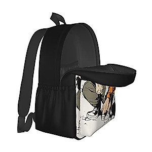 Anime Backpack Canvas School Backpack 3d Print Laptop Bag Large Casual Daypack For Boys Girls 17 Inch，color 6