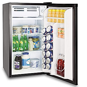 RCA 3.2 cu. ft Fridge, Black Erase Board Refrigerator with Neon Markers