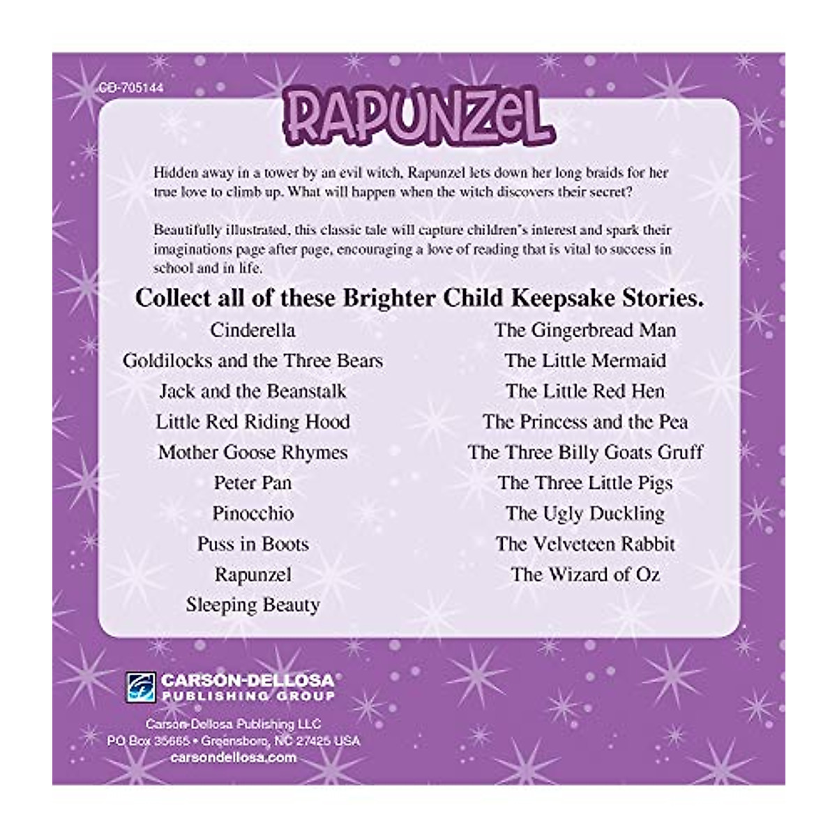 Carson Dellosa Rapunzel (Keepsake Stories) Storybook (Volume 15)