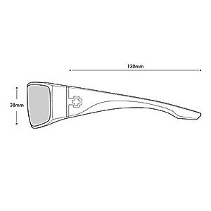 SPY Cooper XL, Rectangular Wrap Sunglasses, Color and Contrast Enhancing Lenses, Matte Black - Grey Polarized Lenses