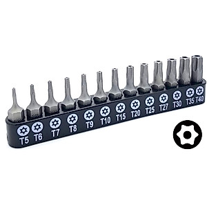 VETCO Security Torx Bit Sets T-5 - T40 (13-Piece)