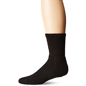 thorlos mens Mb Max Cushion Military Crew Hiking Socks, Black, Large US