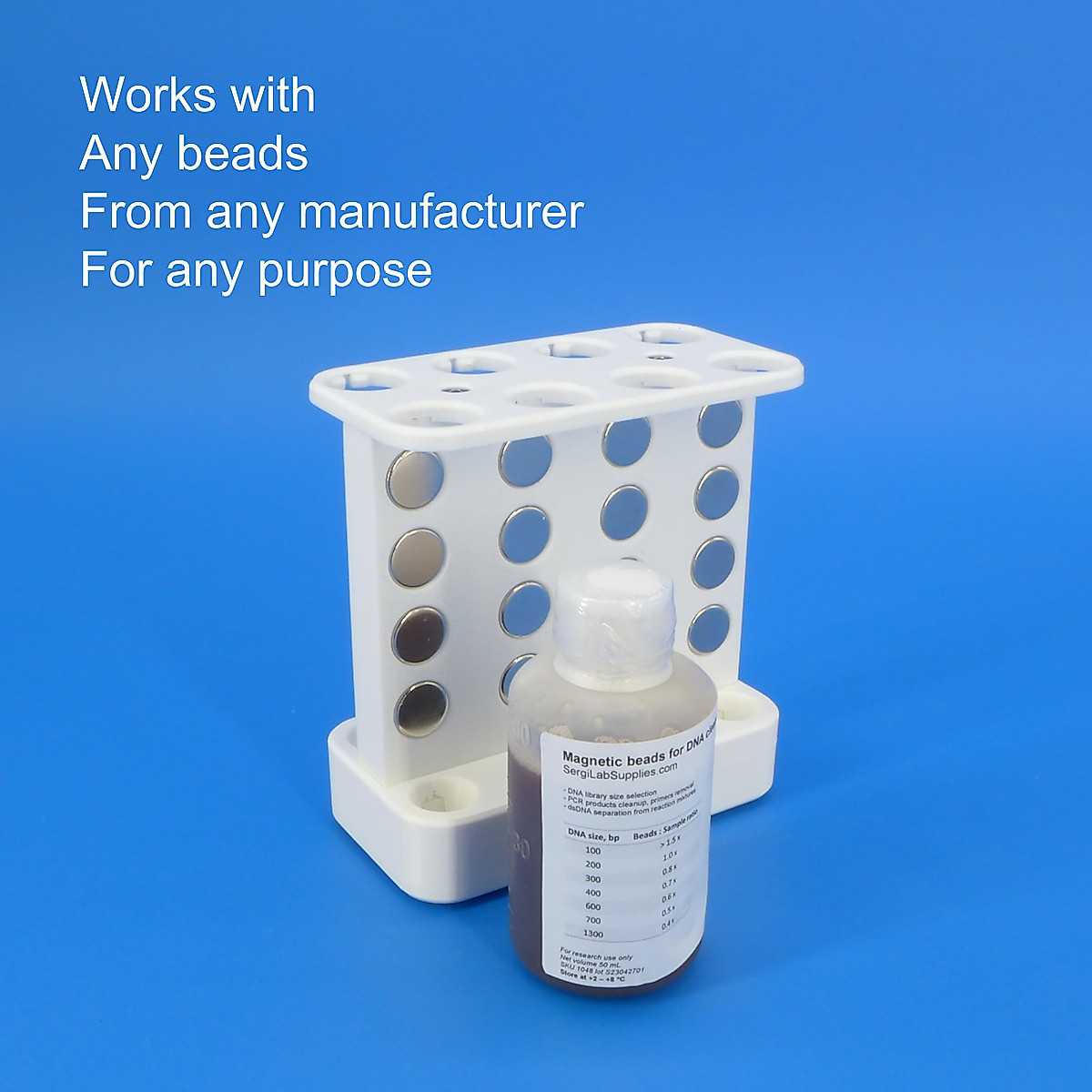 Magnetic Rack for 15 mL Tubes for DNA, RNA and Other biomolecules Purification